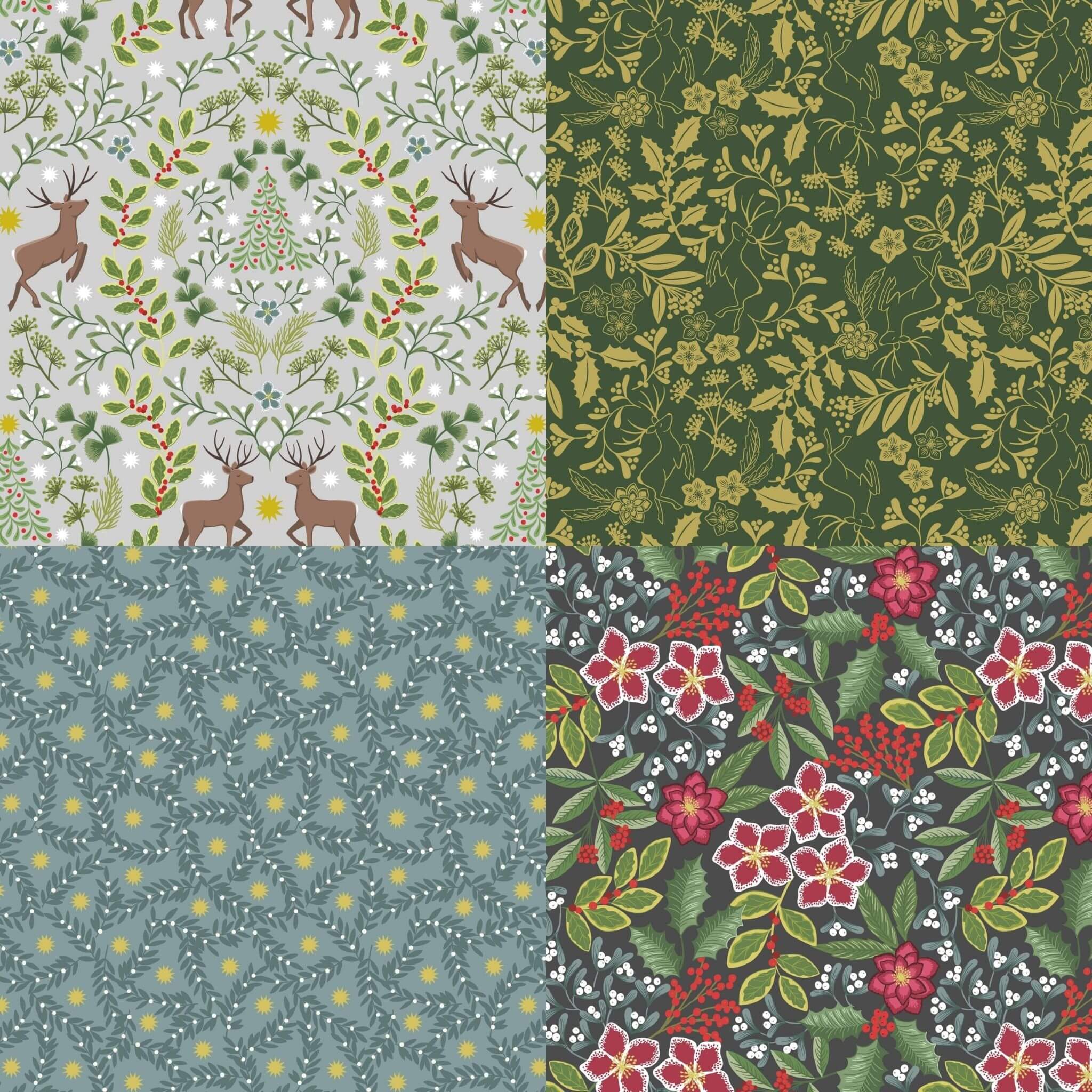 Noel Christmas Fabric Range - Lewis and Irene – TheFatQuarter.co.uk